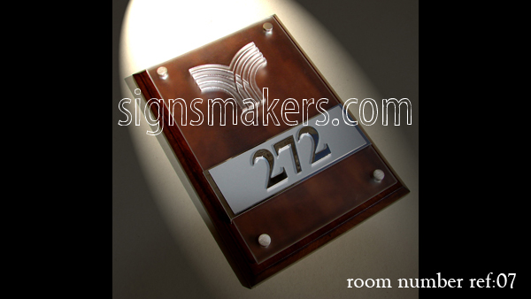 Room numbers - Directional signs - Wall plaques