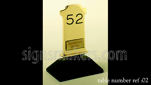 Table numbers Lebanon - Reserved sign Lebanon